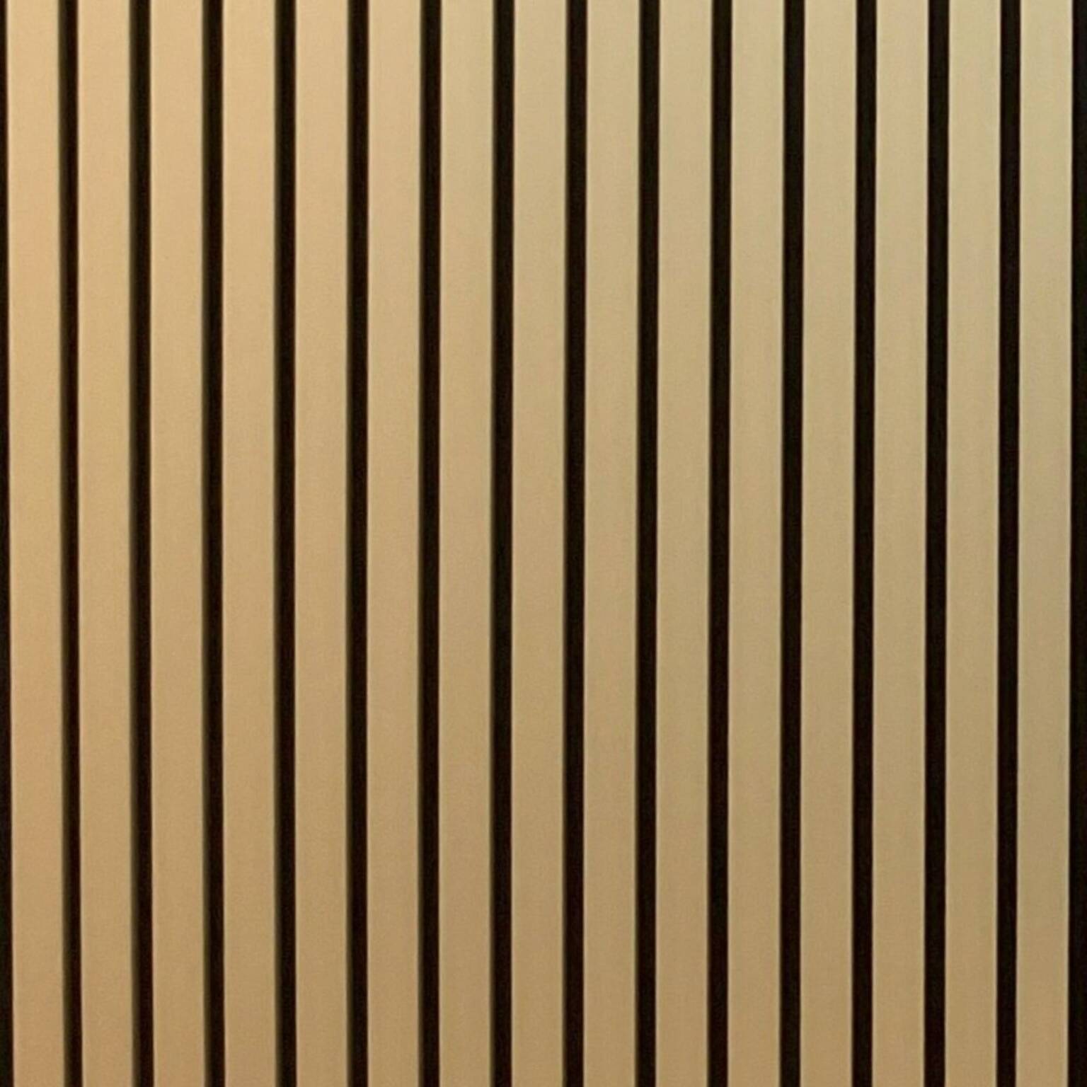 Sulcado Range Acoustic Slat Wall Panel - Gold - F2W Ltd