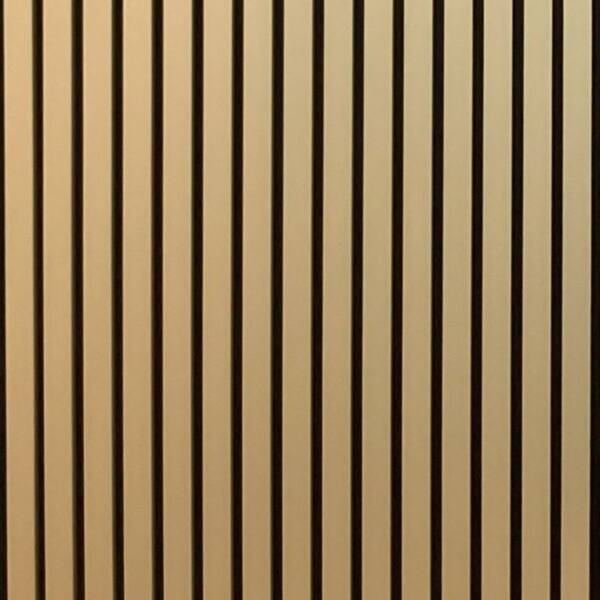 Sulcado Range Acoustic Slat Wall Panel - Gold - F2W Ltd