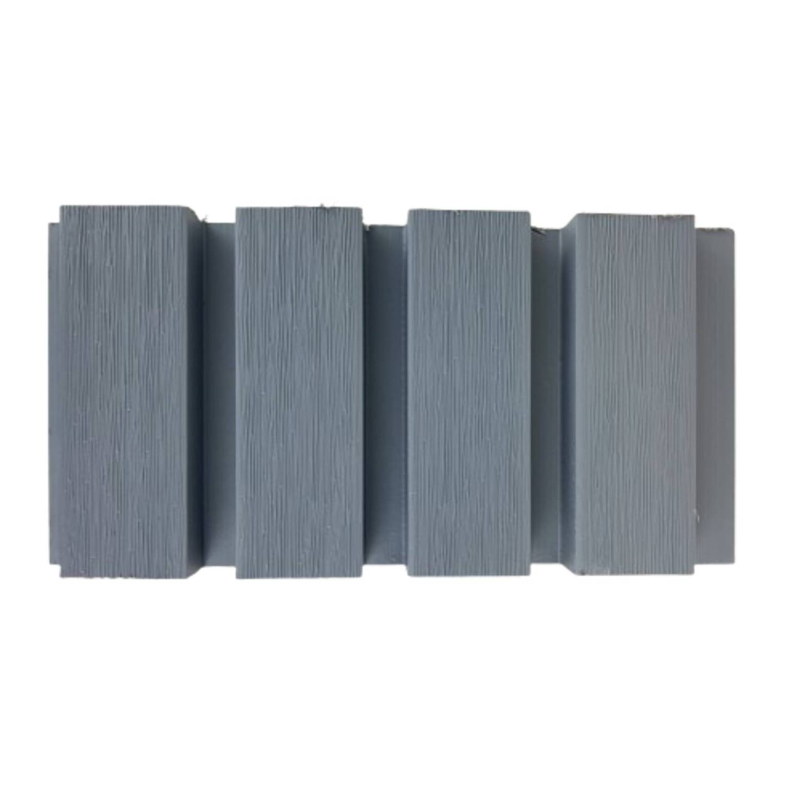 External Slat Wall Cladding - Light Grey 2.5m - floorstowalls