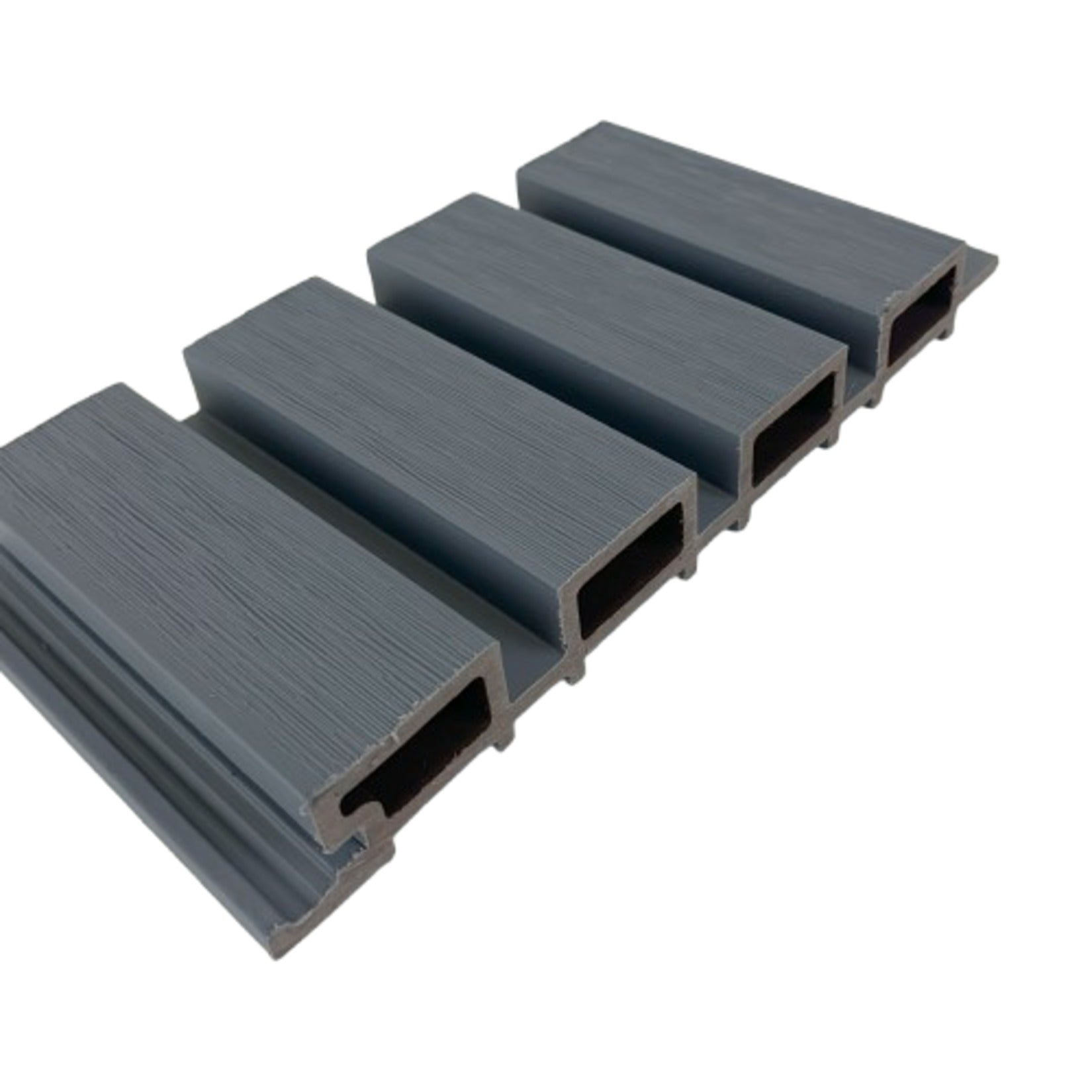 External Slat Wall Cladding - Light Grey 2.5m - floorstowalls