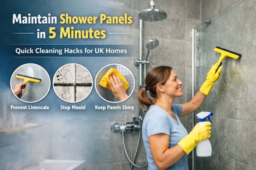 Maintain Shower Panels in 5 Minutes | Quick Cleaning Hacks for UK Homes
